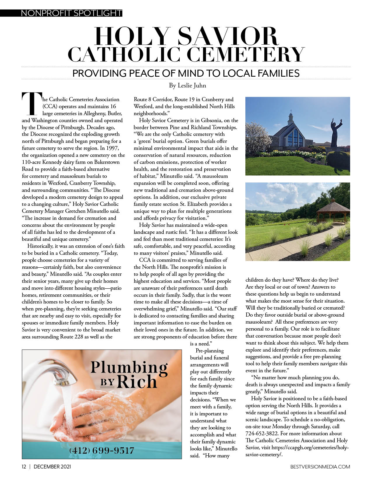 Holy Savior Catholic Cemetery | Catholic Cemeteries Association The ...