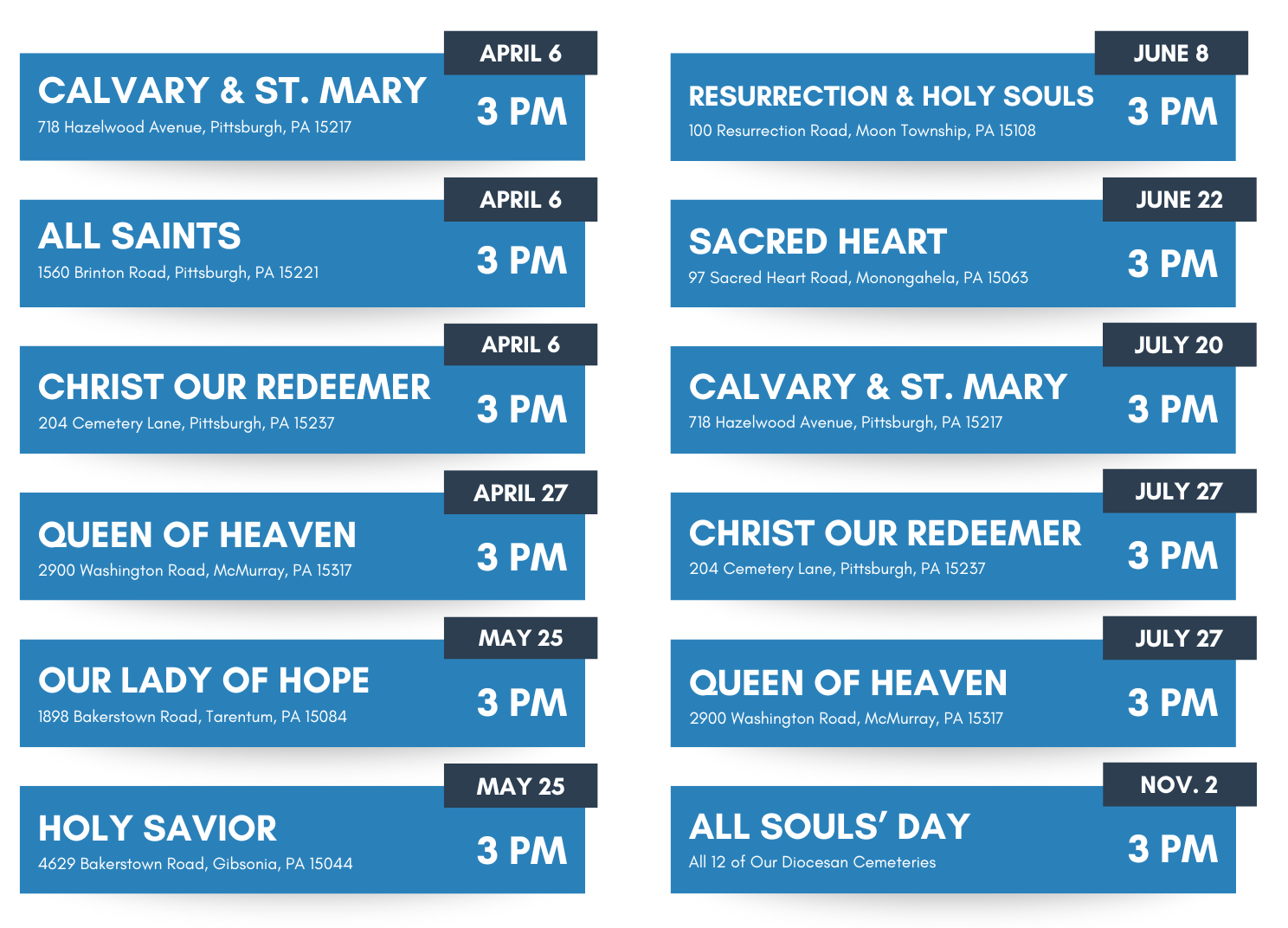 Memorial Prayer Services 2025 : The Catholic Cemeteries Association The ...